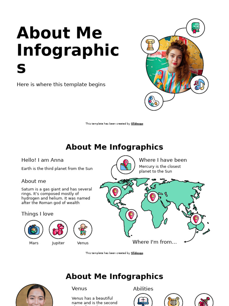 About Me Infographics by Slidesgo | PDF | Planets | Planets In Astrology