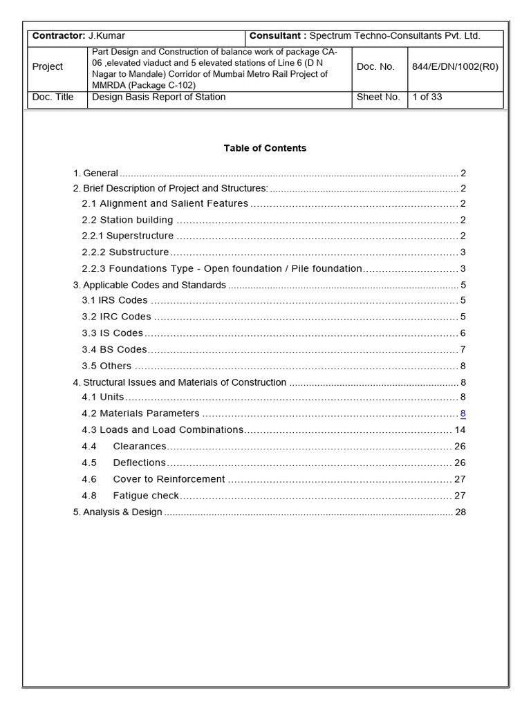 C102-stations | PDF | Deep Foundation | Concrete