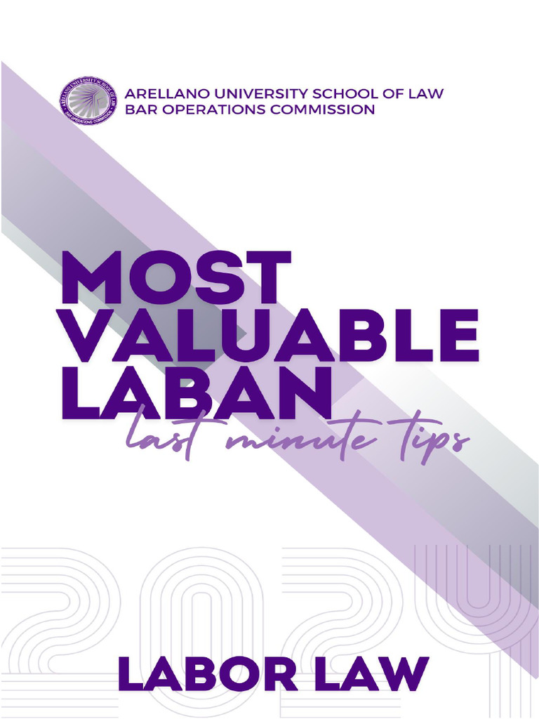 2024 Ausl Lmt Labor Law | PDF | Labour Law | Employment