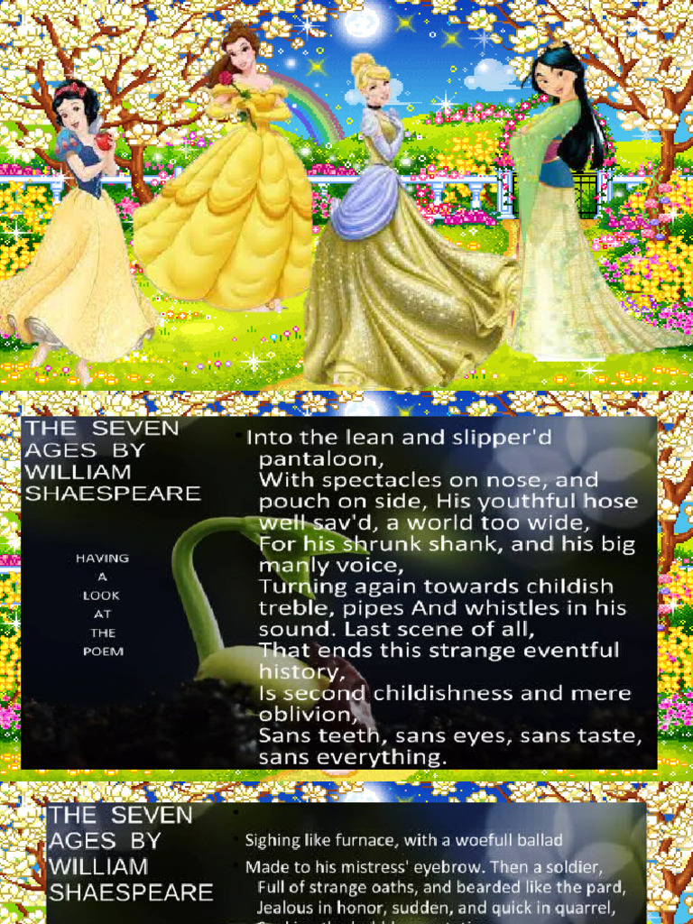 English 9 Imagery Seven Stages of Men | PDF