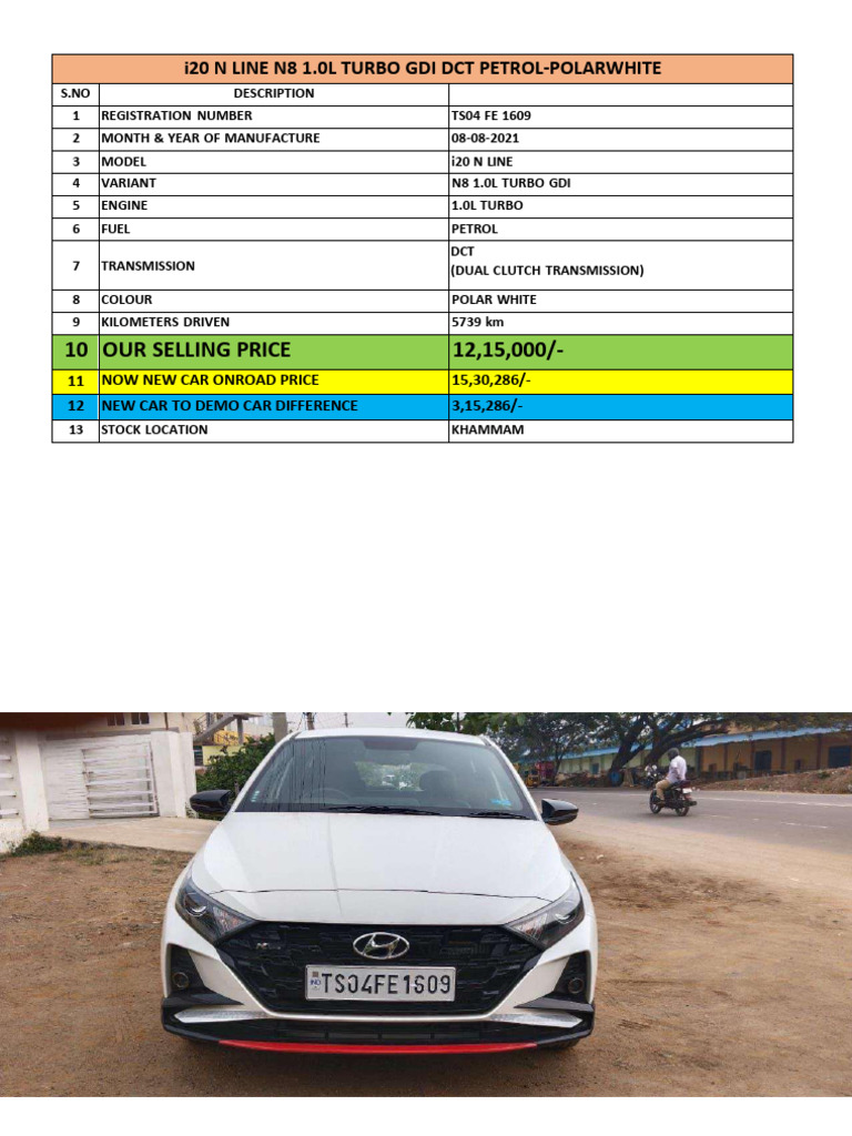 I20 N LINE TS04 FE 1609 | PDF