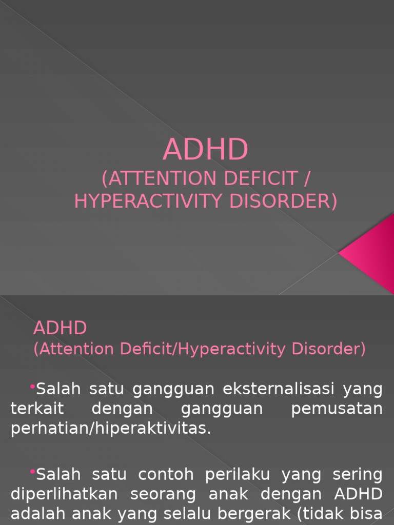 Adhd | PDF | Attention Deficit Hyperactivity Disorder | Abnormal Psychology