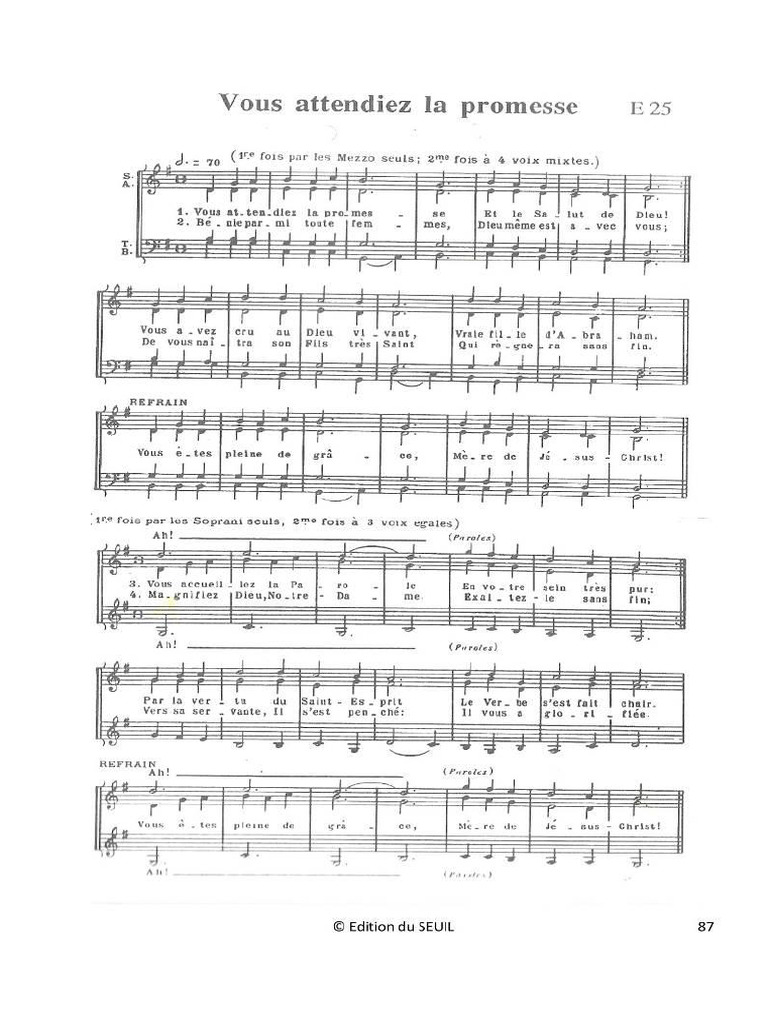 Vous Attendiez La Promesse | PDF