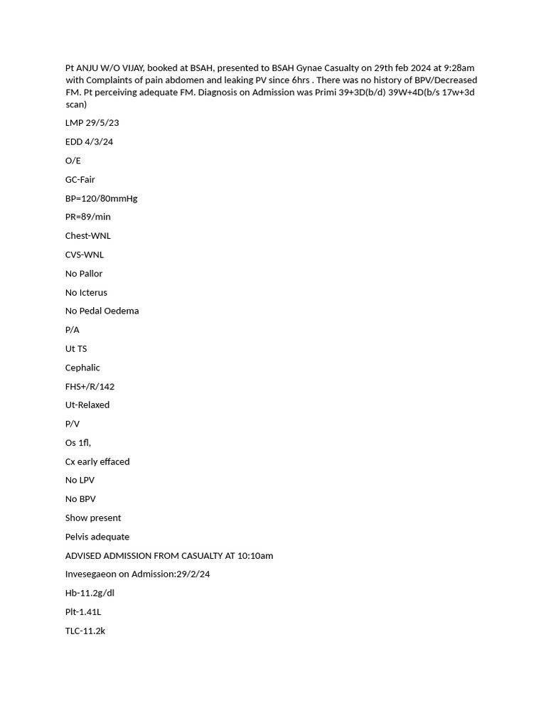 Anju Case Summary | PDF