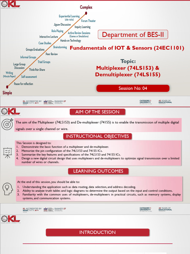 Session 04 Mux Demux Pdf Computer Engineering Electronic Engineering