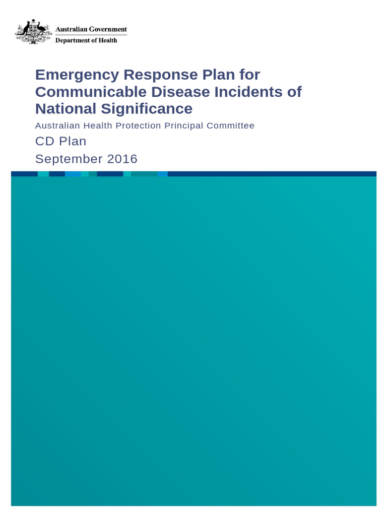 Emergency Response Plan for Disease Incidents | PDF | Emergency ...