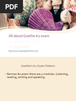 Goethe Certificate A1 Letter Writing A1 | PDF