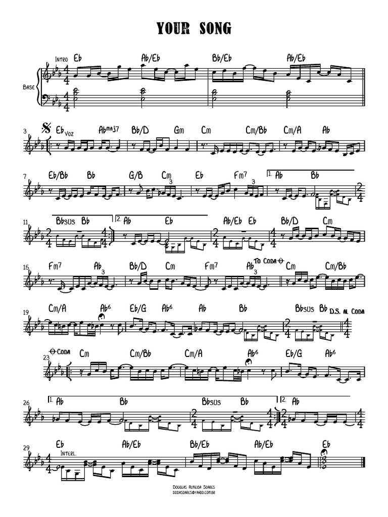 Your Song - Base | PDF