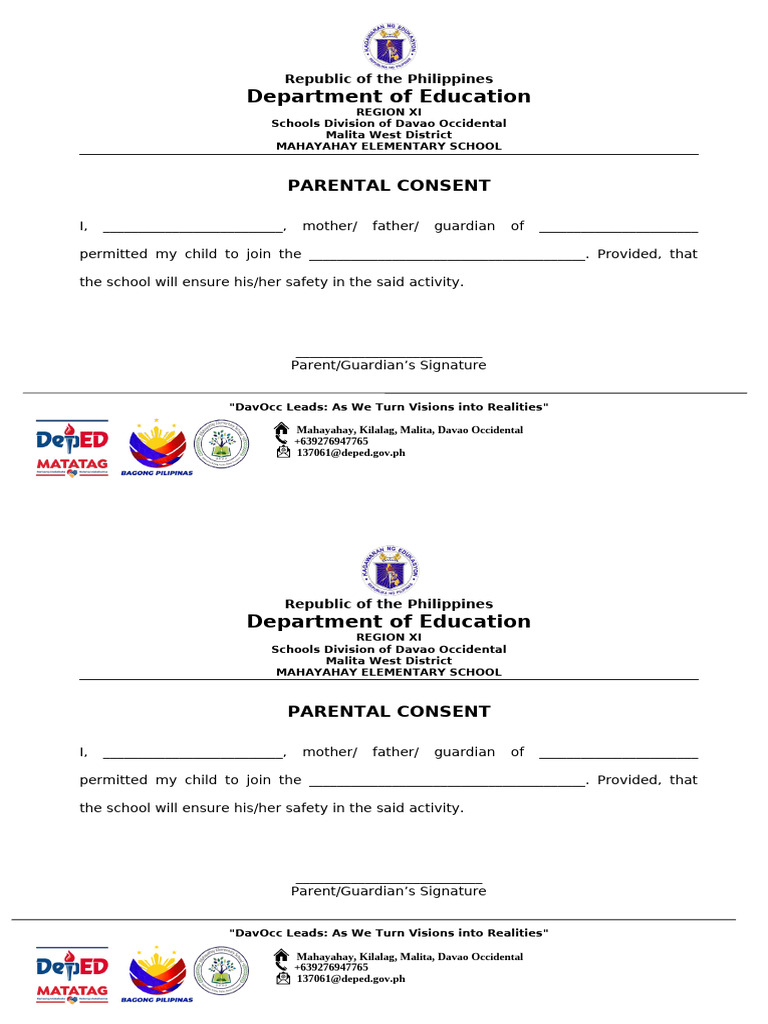 Parental Consent | PDF
