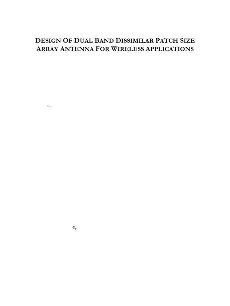 Dual Band Patch Antenna Design for LTE | PDF | Antenna (Radio) | Mimo