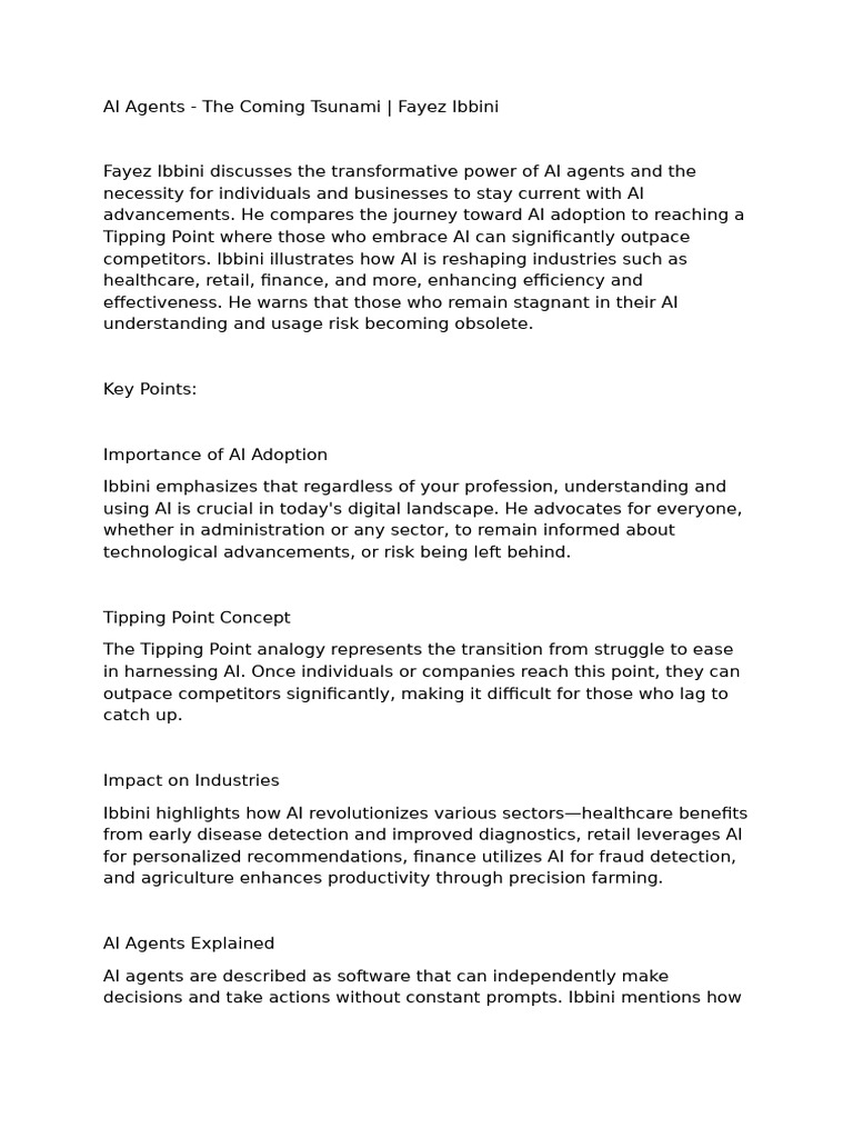 AI Agent | PDF