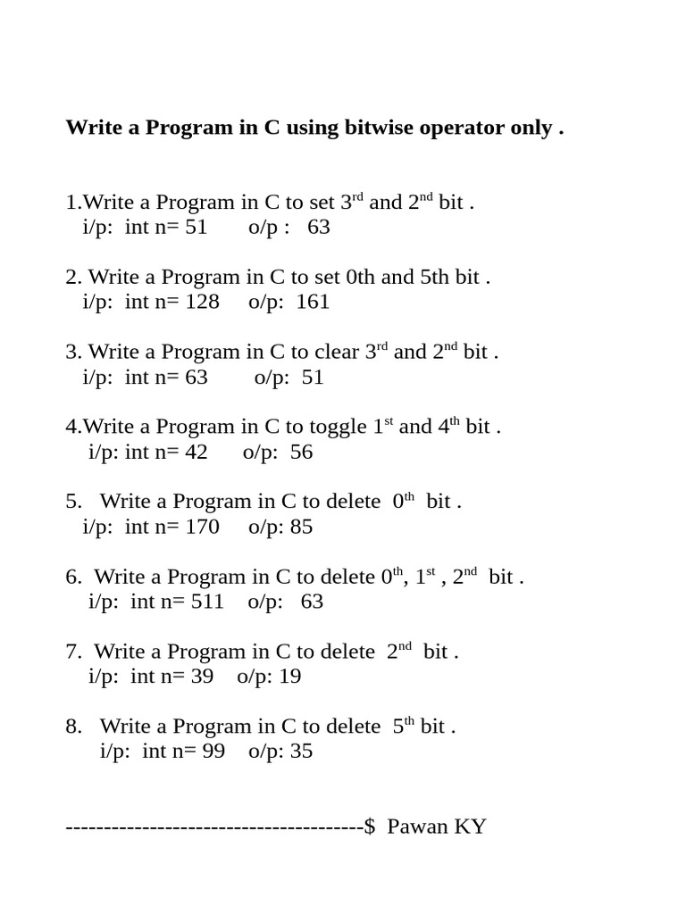 4 Bitwise | PDF