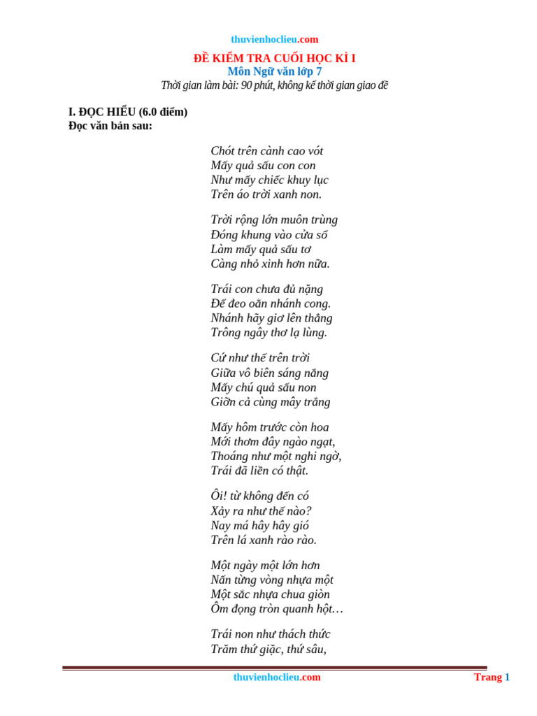 thuvienhoclieu.com-De-kiem-tra-cuoi-HK1-Van-7-CTST | PDF