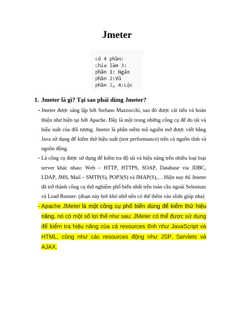 Jmeter NoiDung | PDF