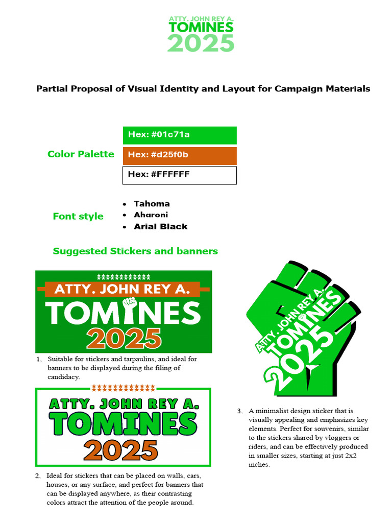 Visual Identity Atty Tomines | PDF