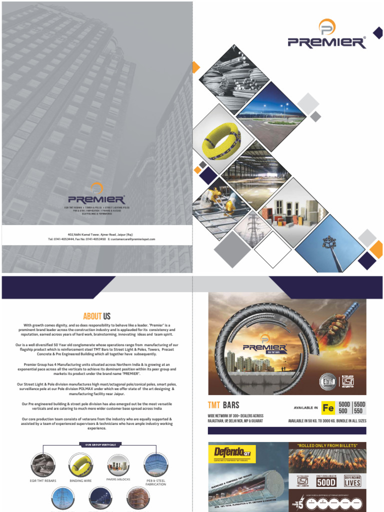Premier TMT Brochures | PDF | Scaffolding | Building Engineering