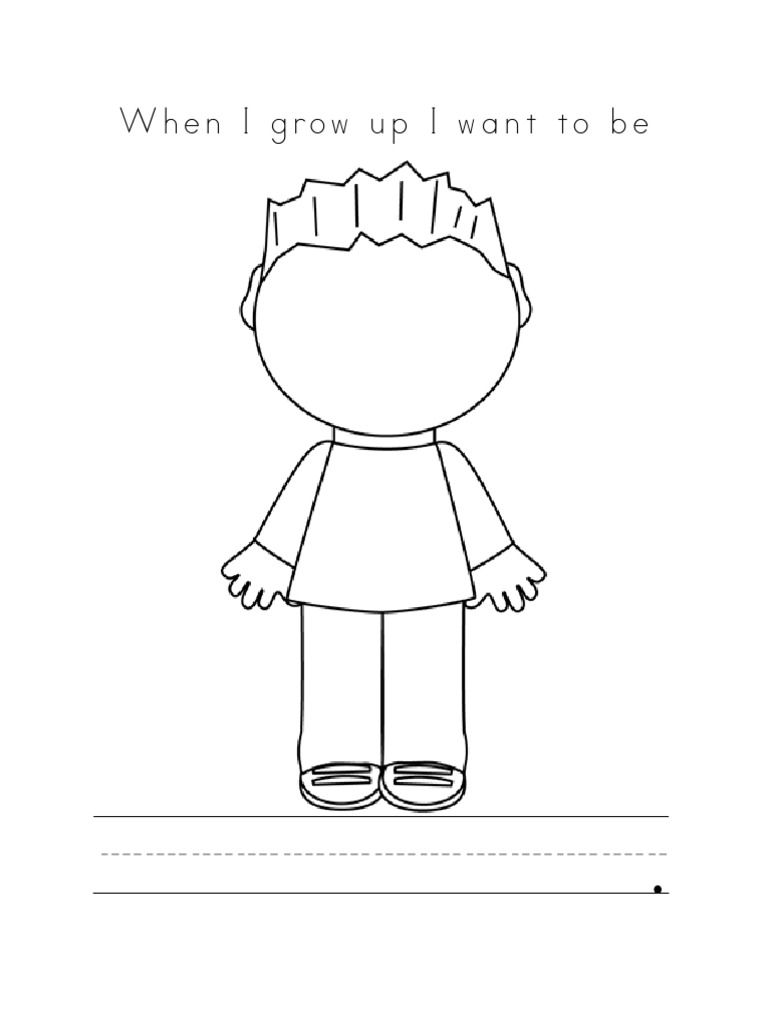 When I Grow Up Color and Write Free Printable - A Little Pinch of ...