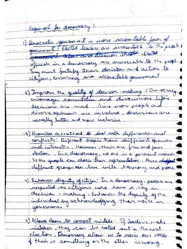political science class 9 shot notes | PDF