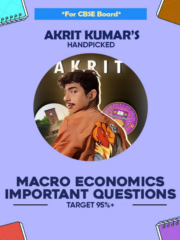 Macro Economics IMP Questions | PDF