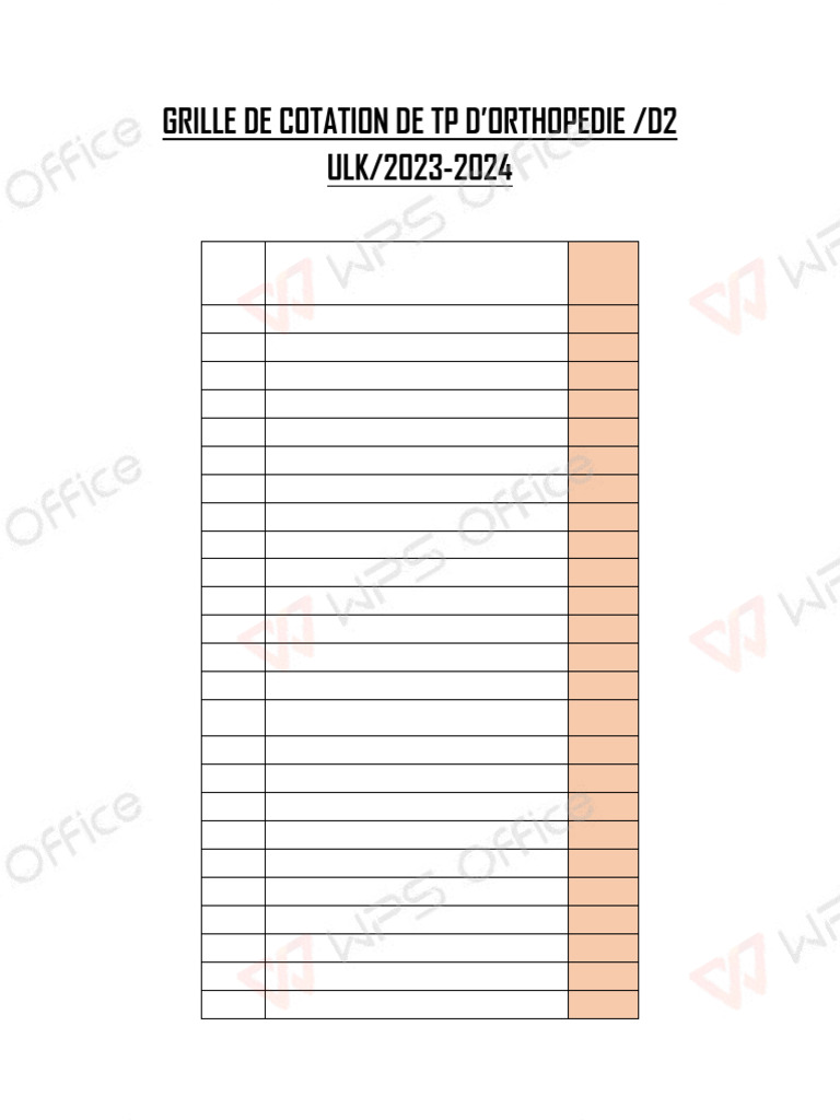 Grille de Cotation 3 | PDF