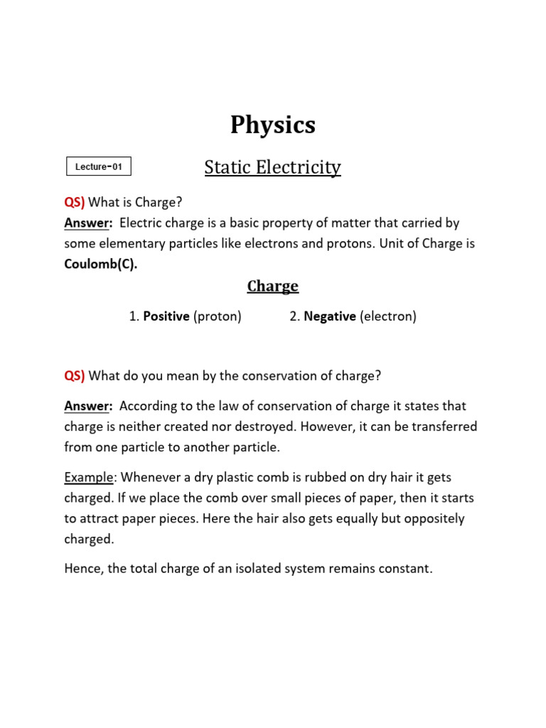 Physics (Lec 01) | PDF