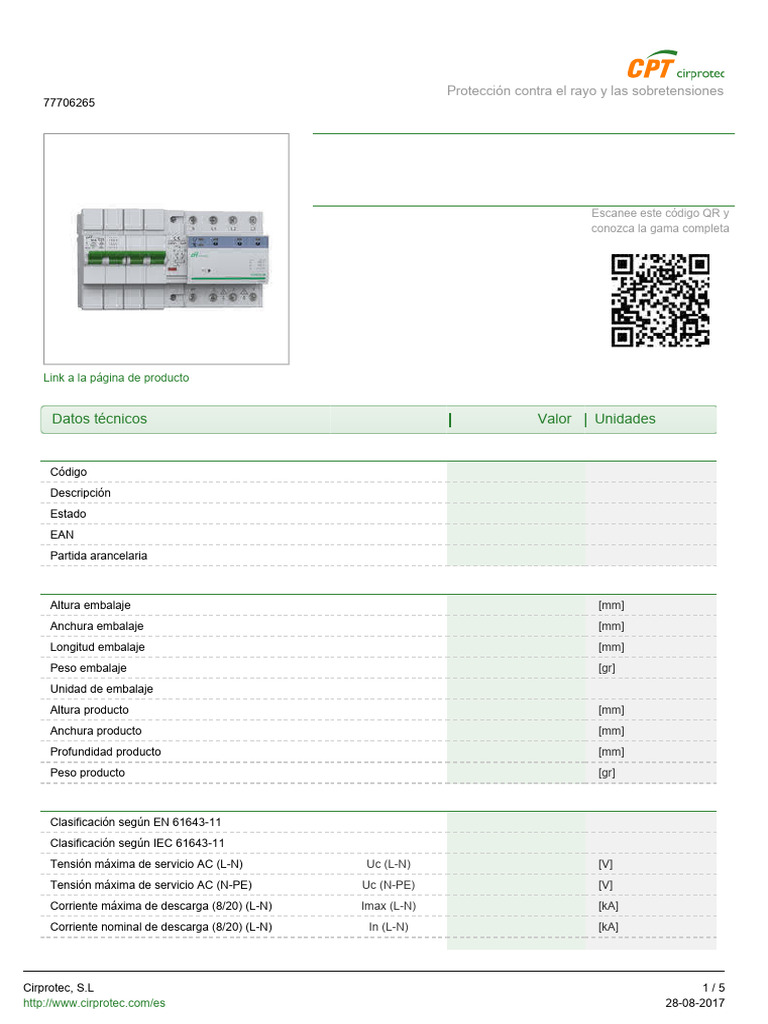 CPT Cirprotec V CHECK 4MR 63 77706265 | PDF | Equipo eléctrico ...
