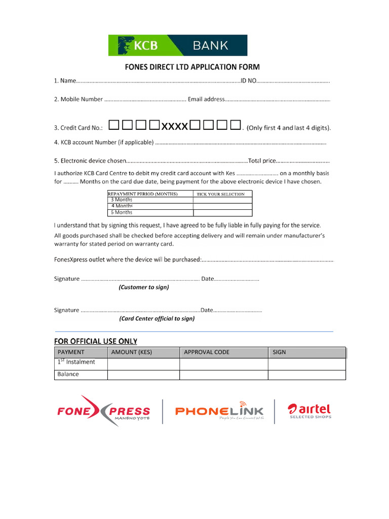 KCB-APPLICATION-FORM | PDF