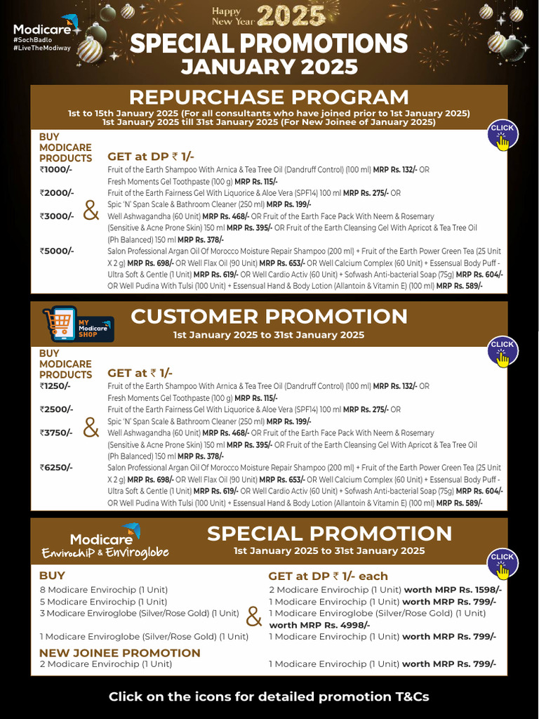 Promotion January 2025 One Pager | PDF | Shampoo