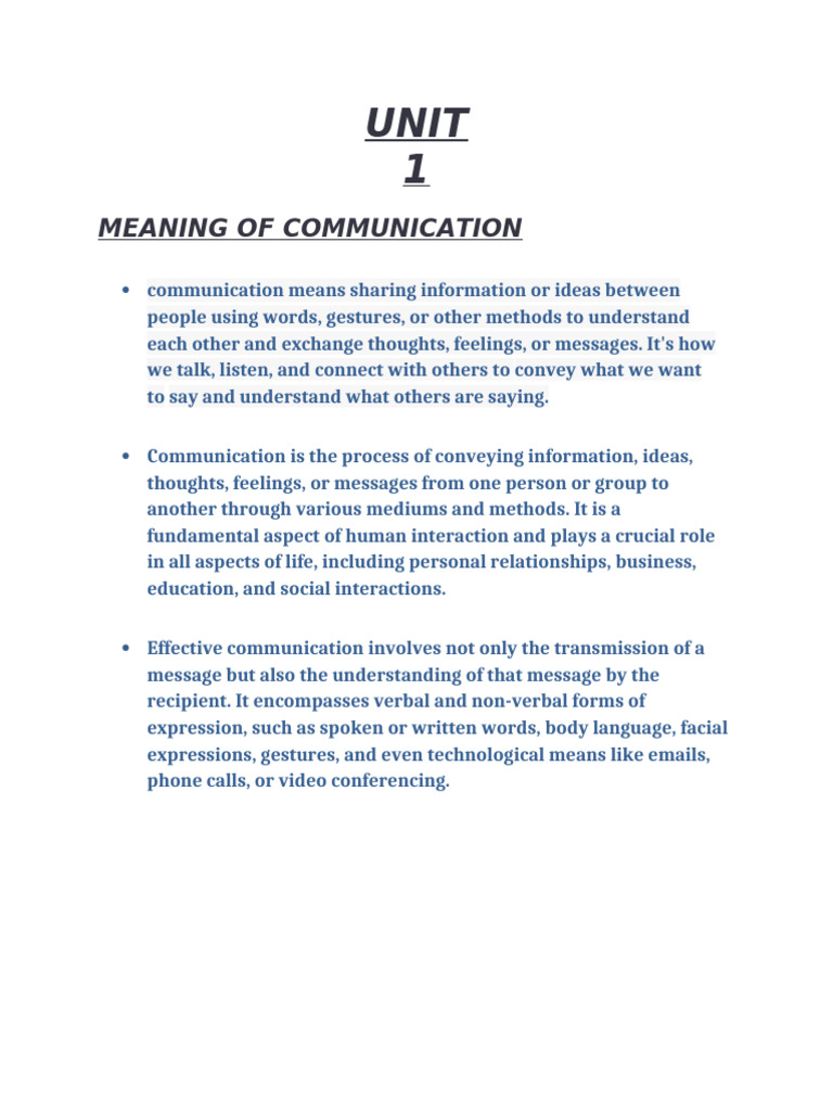 Business Communication Mba | PDF | Communication | Nonverbal Communication