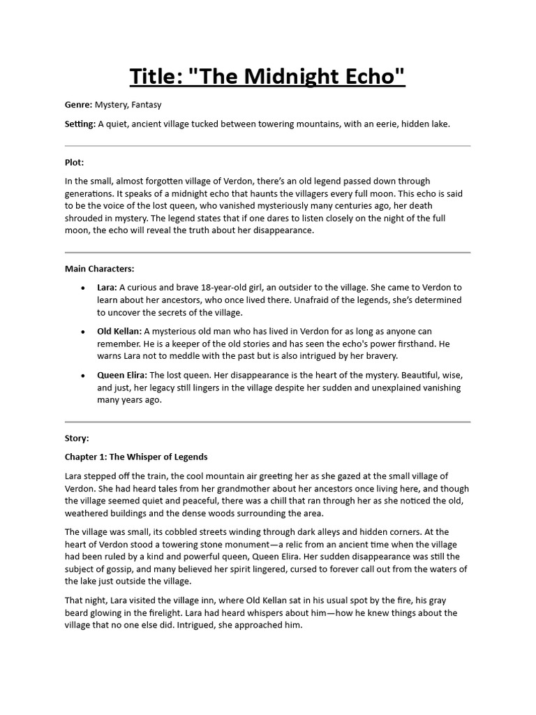 The Midnight Echo | PDF