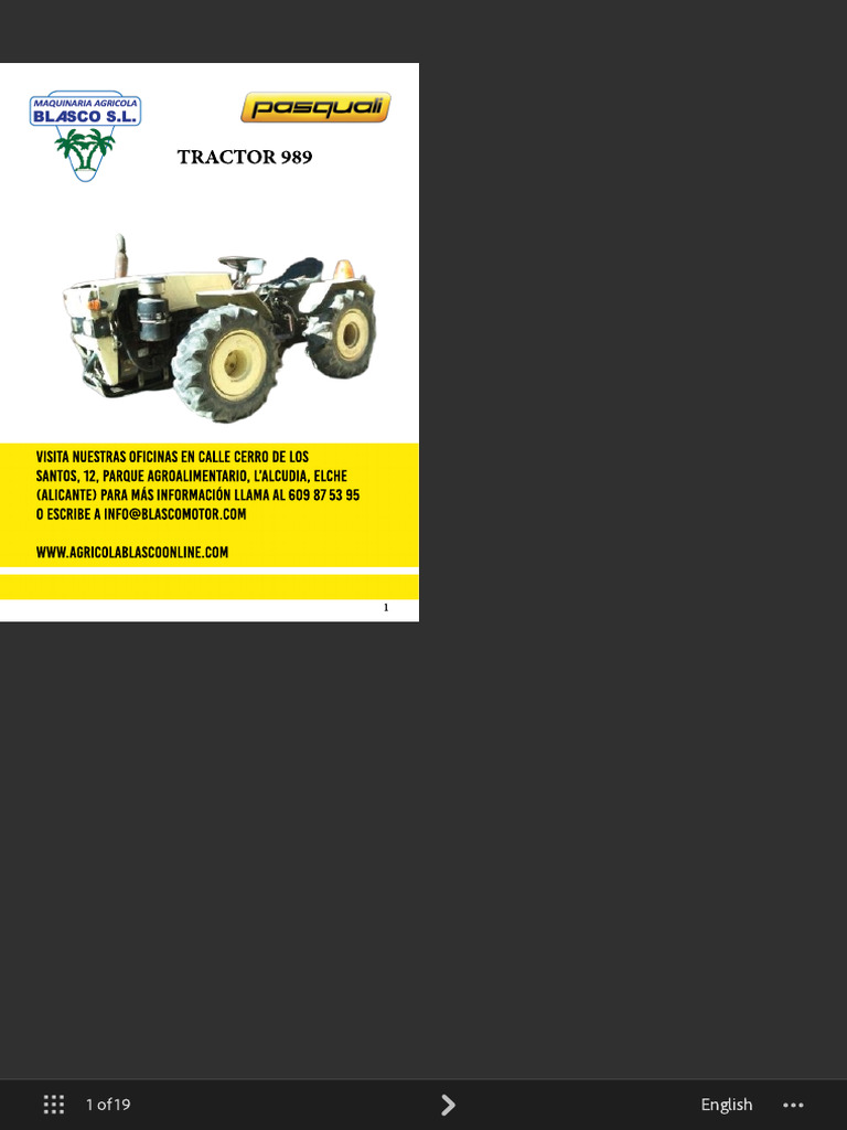 Despiece+Tractor+989+Pasquali 1732609907737 | PDF
