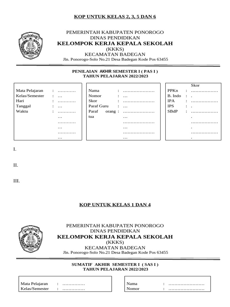 Kop Naskah Pas Dan Sas | PDF