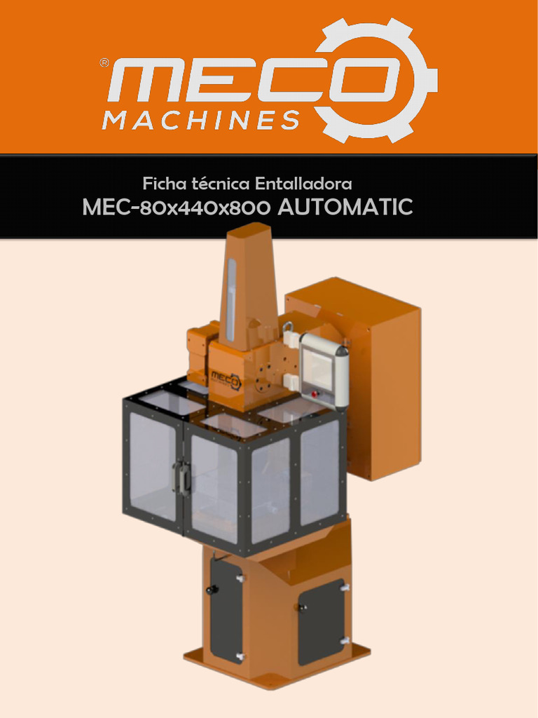 MECO Entalladora MEC 80 AUTOMATIC | PDF | Mecanizado