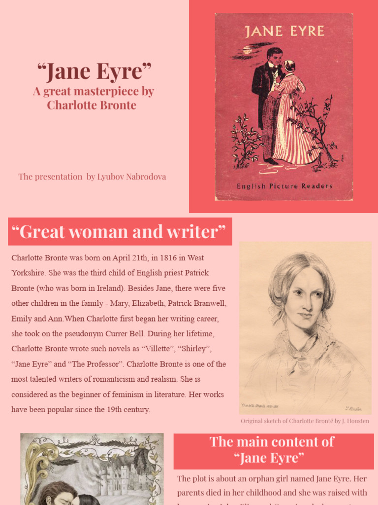 Jane Eyre Presentstion | PDF | Charlotte Brontë | Jane Eyre