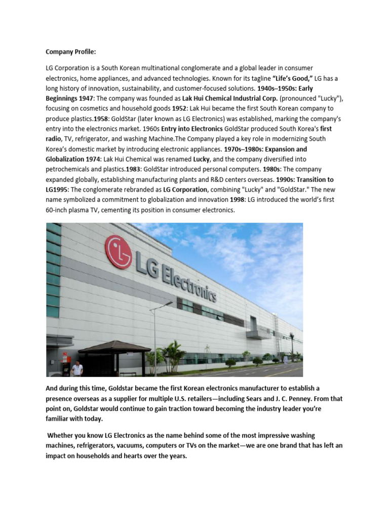 Project-LG-Company - Profile-2 | PDF | Air Conditioning | Building ...