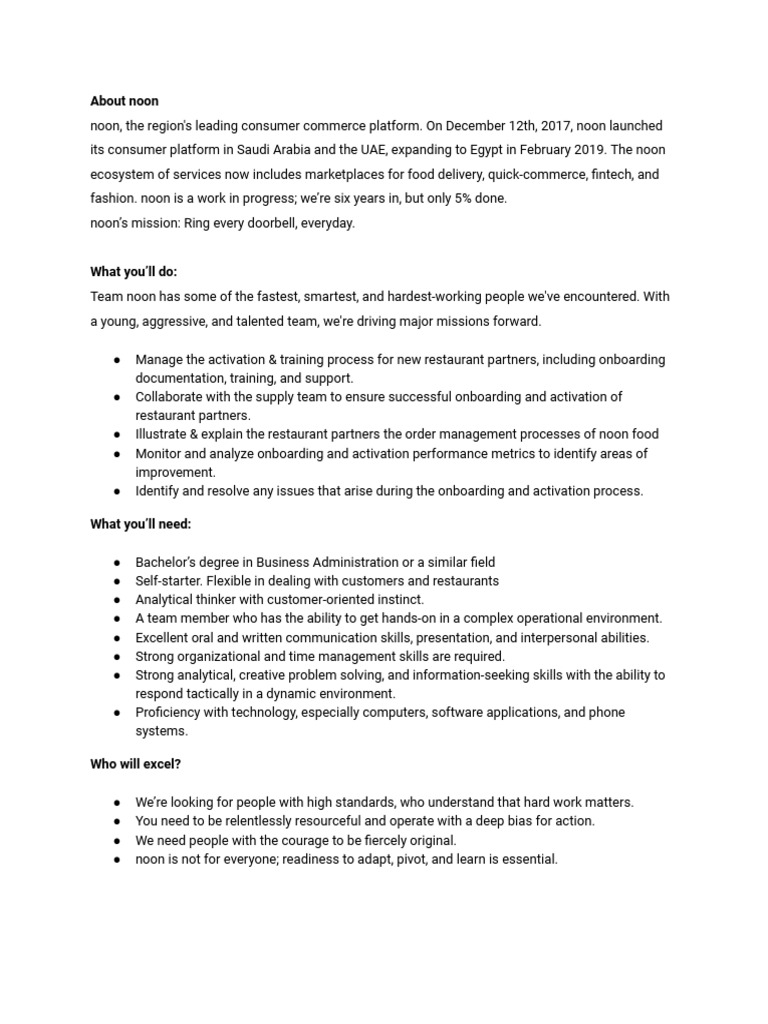 Training and Activation JD | PDF