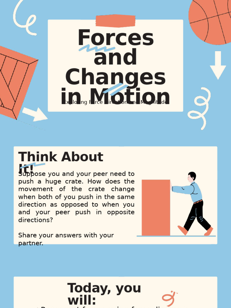 Forces and Changes in Motion | PDF | Force | Friction