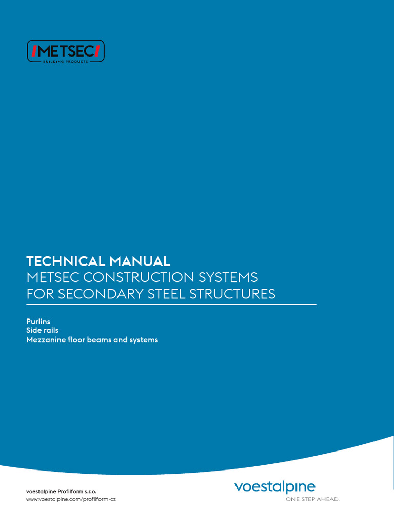 Technicky-Manual Konstrukcni-systemy-METSEC ENG 2019 | PDF | Beam (Structure) | Bending