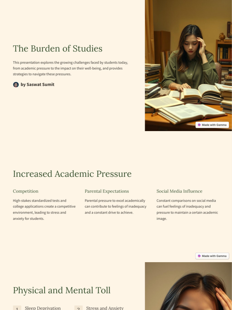 The Burden of Studies | PDF | Learning | Critical Thinking