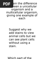 W3 - NOTES - Q2 - G7SCIENCE Unicellular and Multicellular Organisms ...