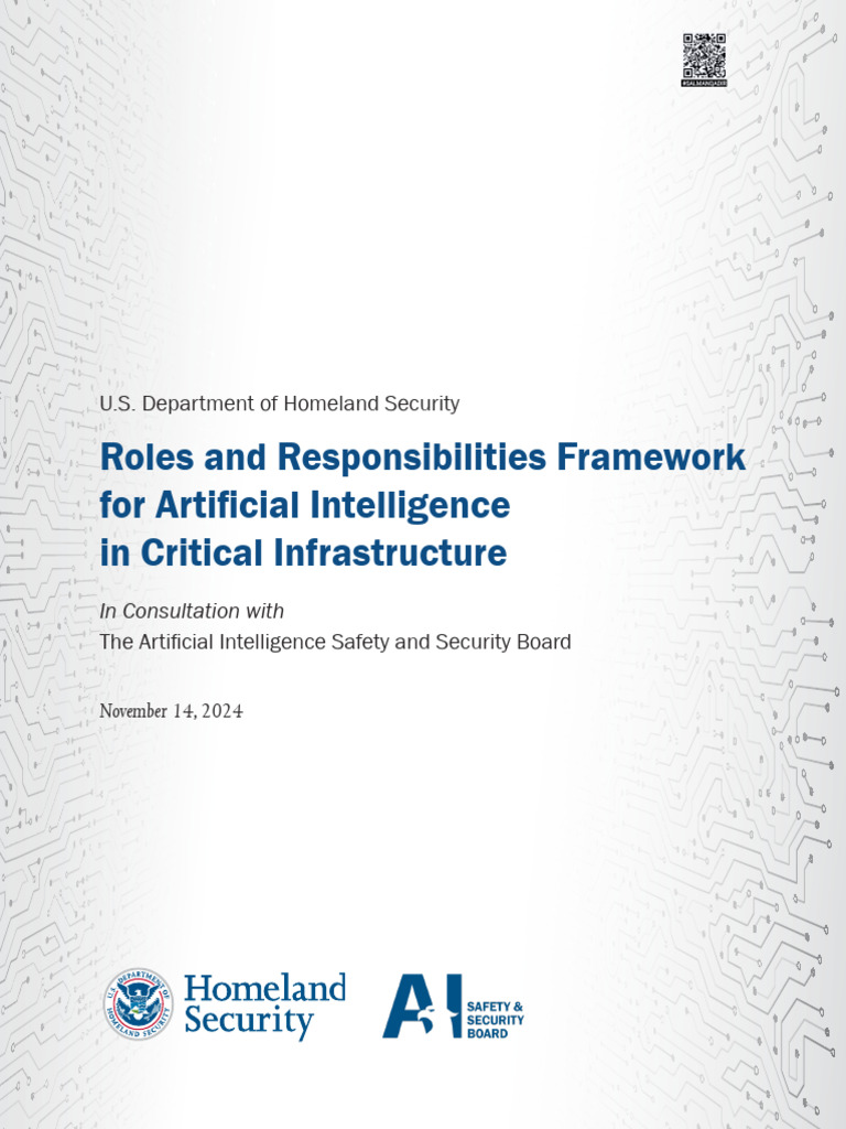 ? AI-Roles & Responsibilities Framework in Infrastructure | PDF ...