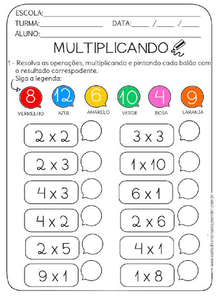 multiplicação | PDF