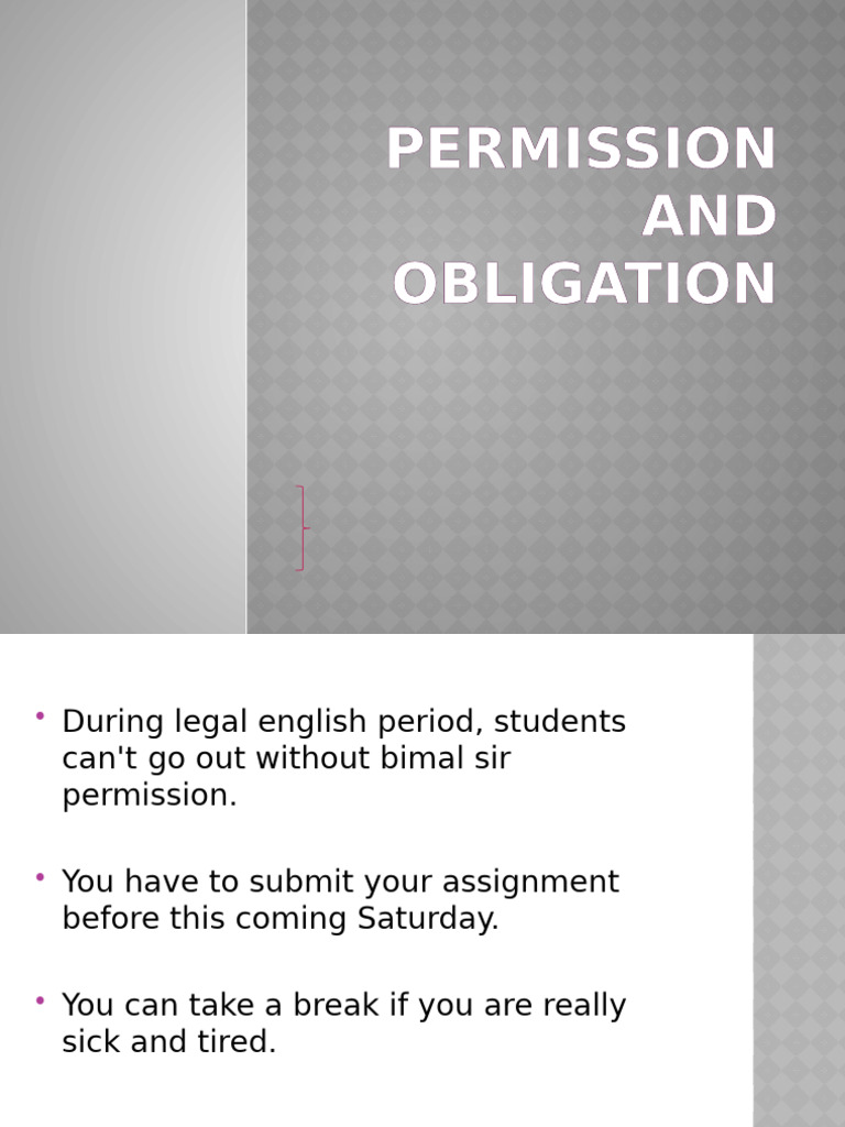 Permission and Obligation New | PDF | Language Families | Morphology
