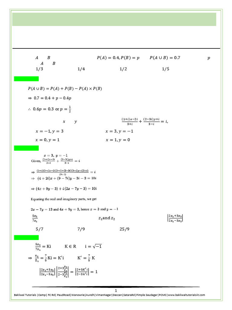 C25 Btest-10 Math Paper | PDF | Algebra | Mathematical Concepts