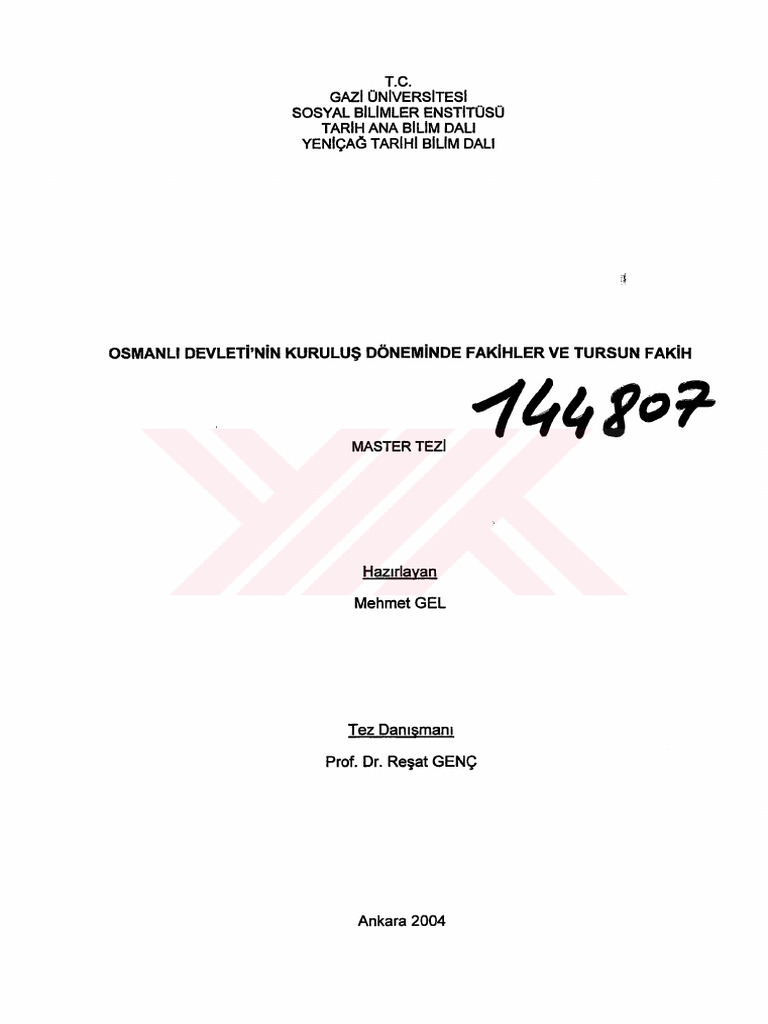 Kuruluş Devri FAKİHLER | PDF