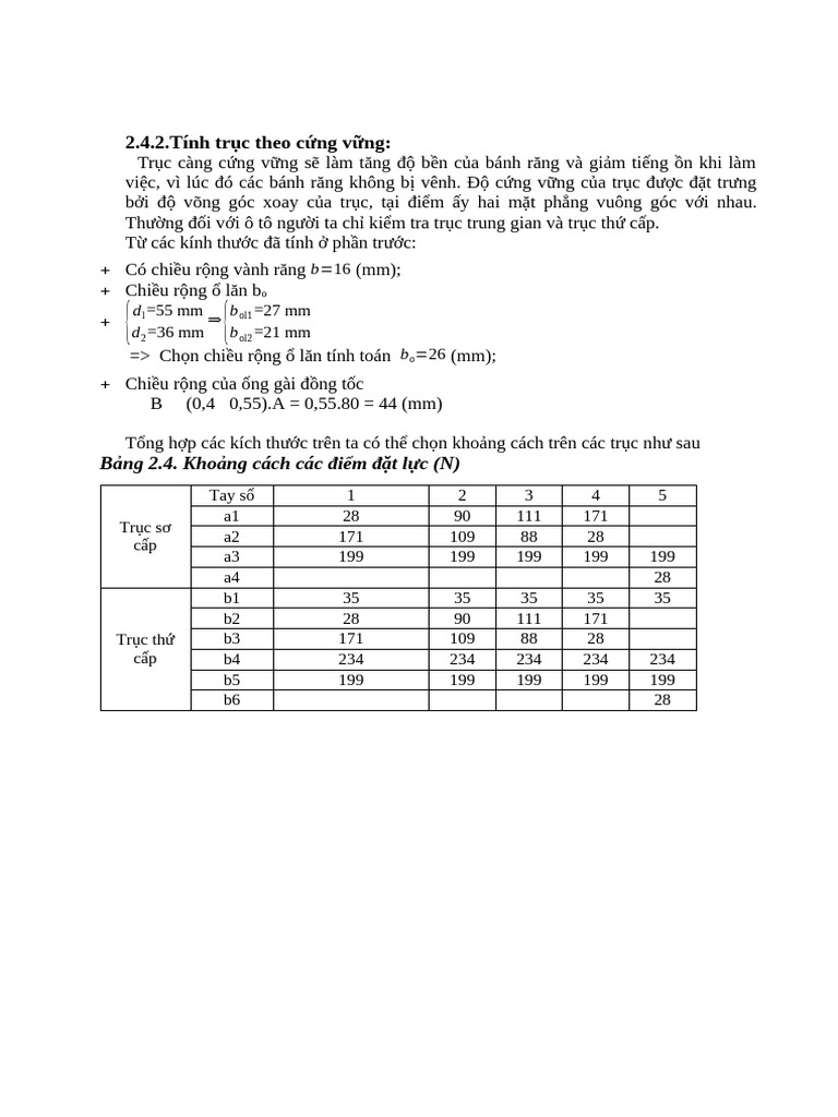 Tính Toán TR C | PDF