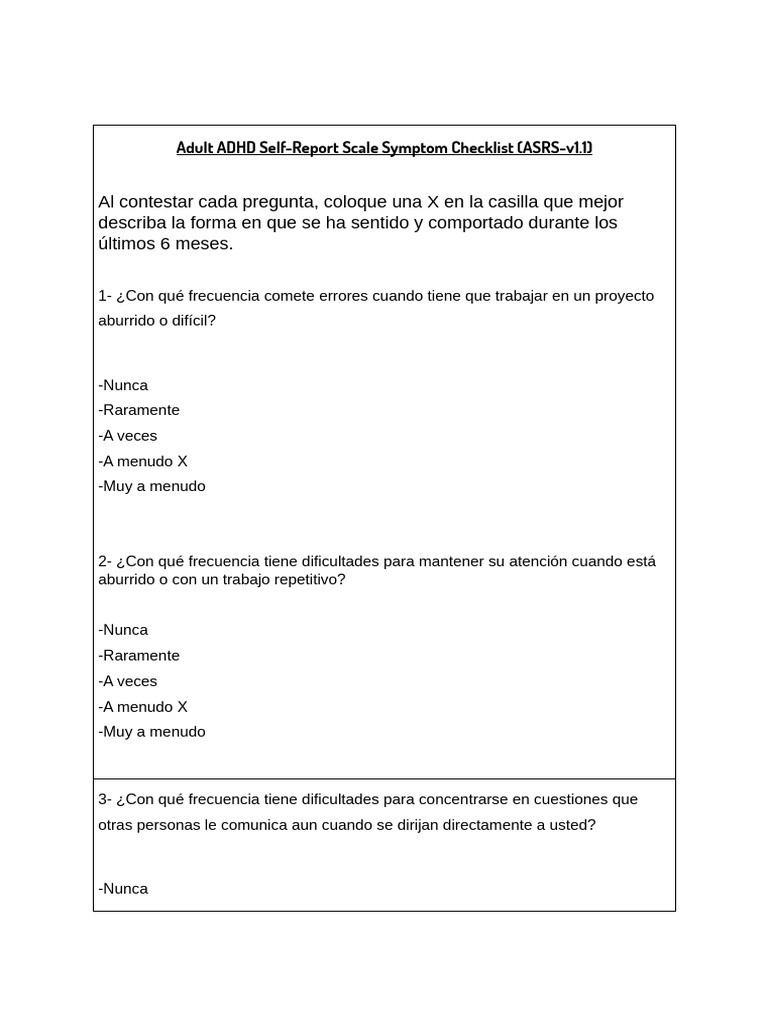 Adult ADHD Self-Report Scale Symptom Checklist (ASRS-v1.1).docx ...