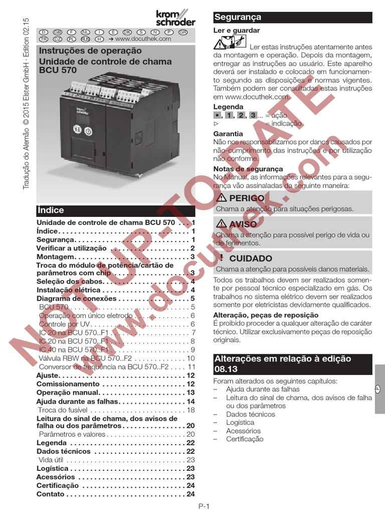 Ba Bcu 570 Português | PDF | Rede elétrica | Eletricidade