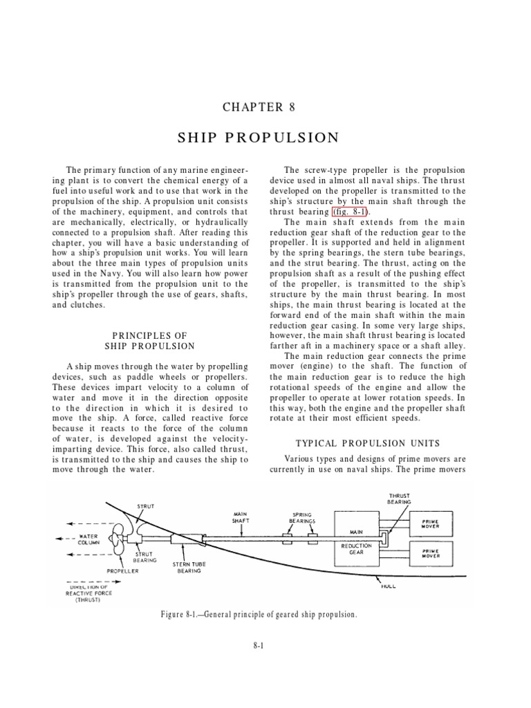 Ch8 Ship Propulsion | PDF | Marine Propulsion | Clutch