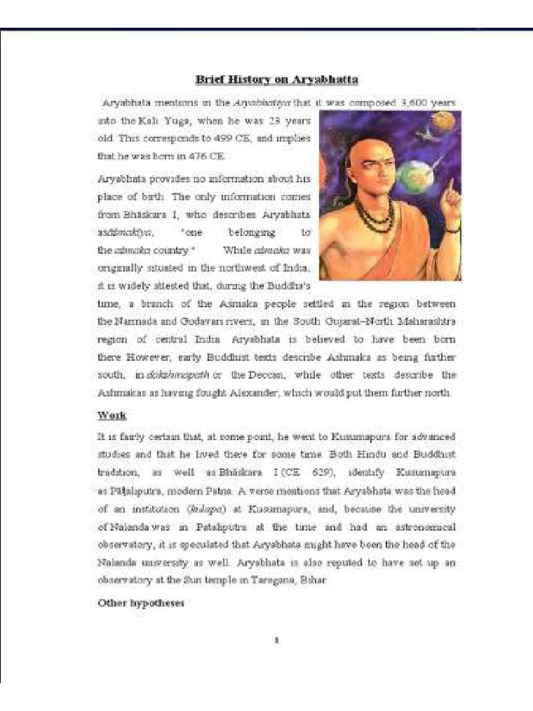 Aryabhatta Biography (1).photo.23 | PDF